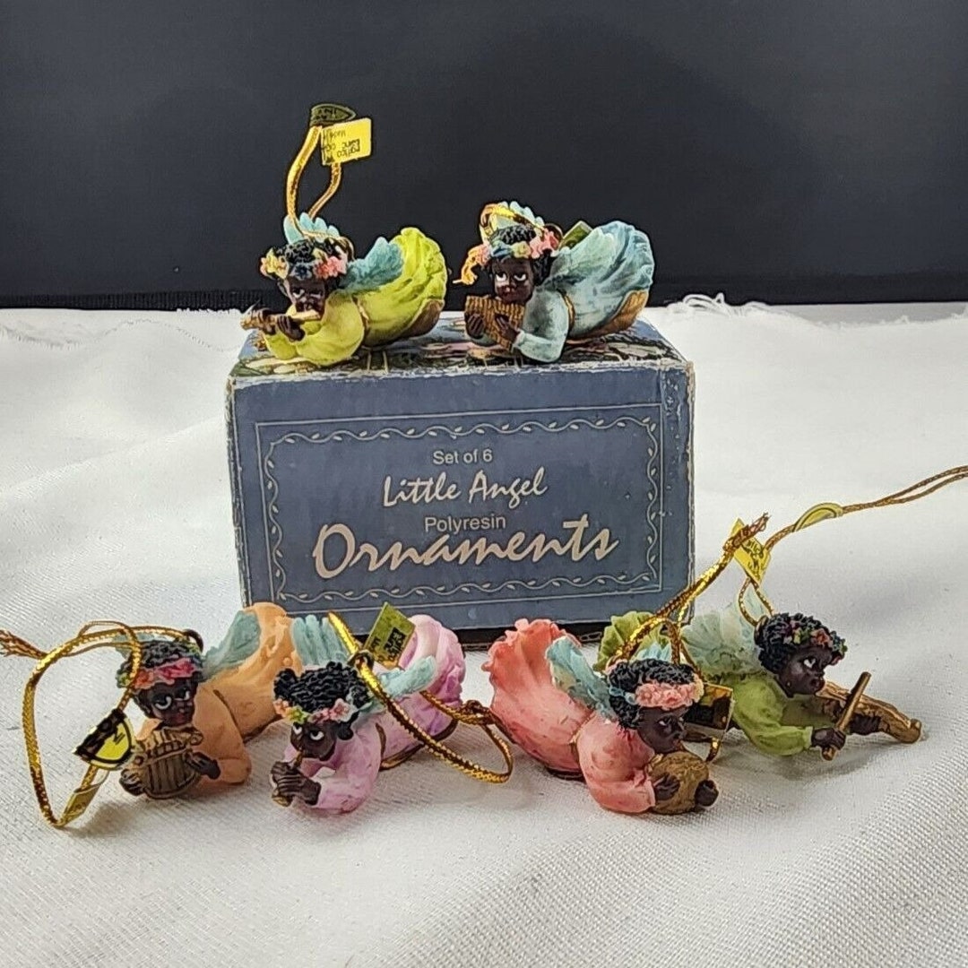 Giftco Set of 6 Little Angel Instrument Playing Poly Resin Christmas ...