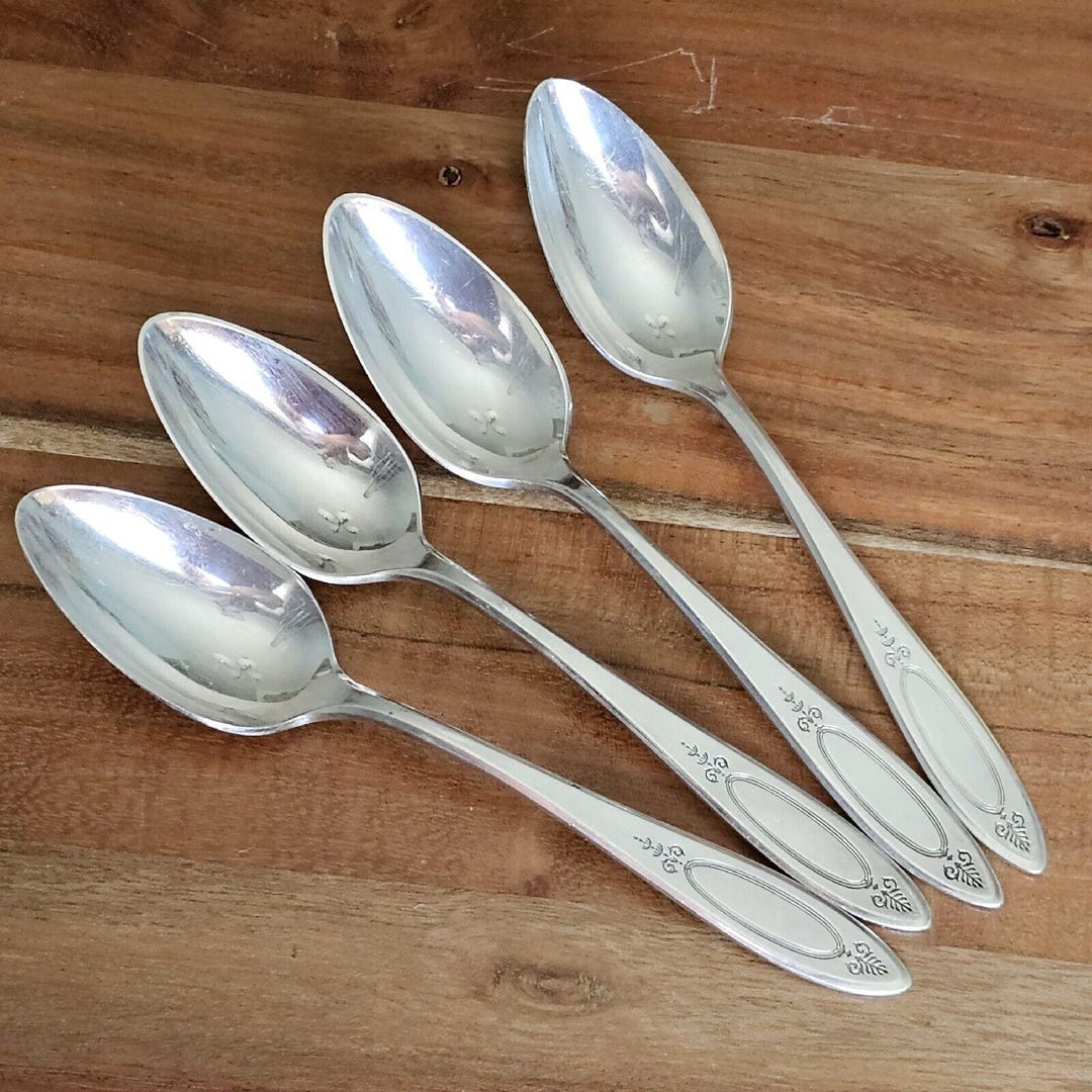 4 Oneida Adam Teaspoons Spoons Silverplate 1917 No Mono - Etsy