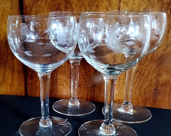 Princess House Crystal Wine Glasses - Etsy