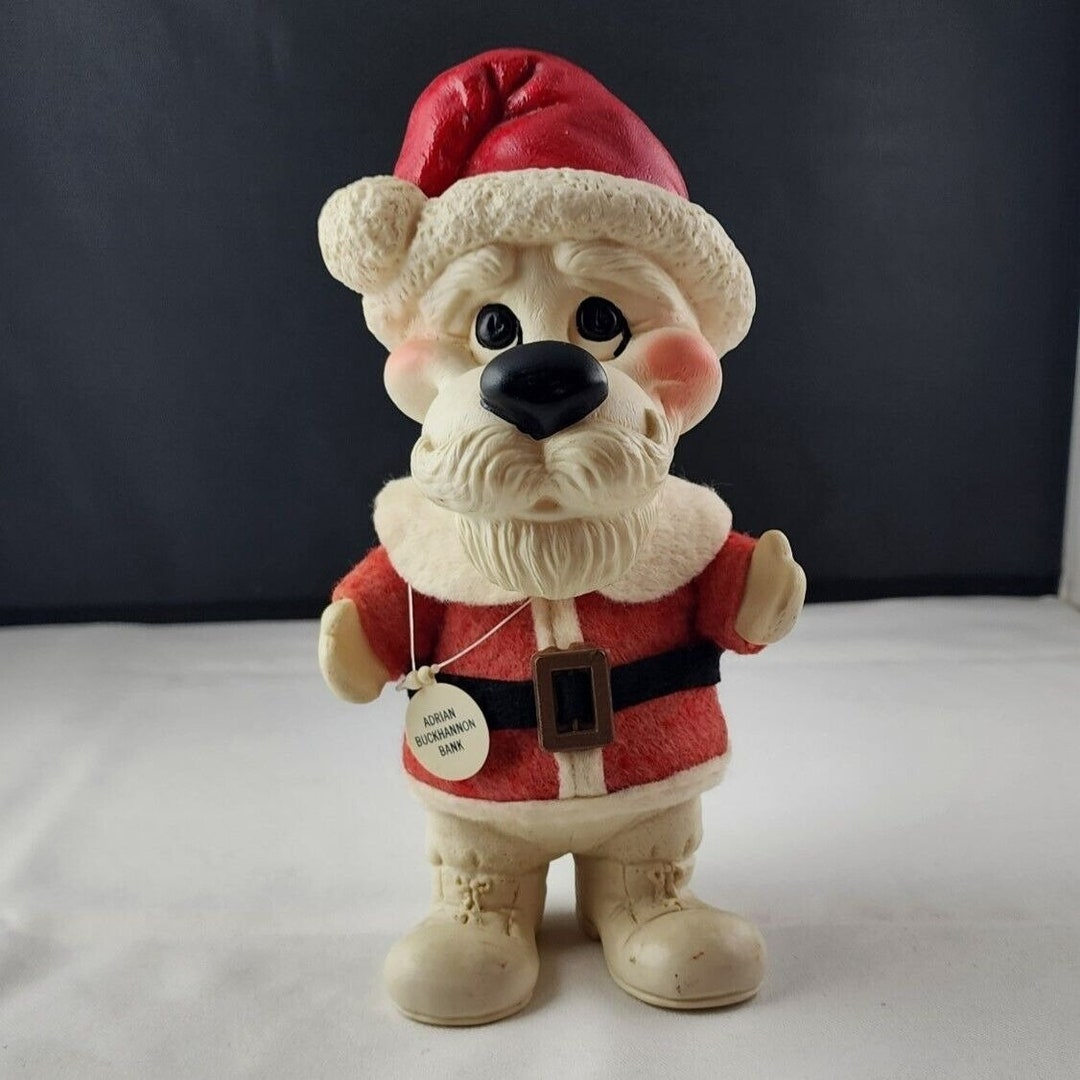 Vintage Creative MFG Inc Santa Dog Bank Coin Money Christmas - Etsy
