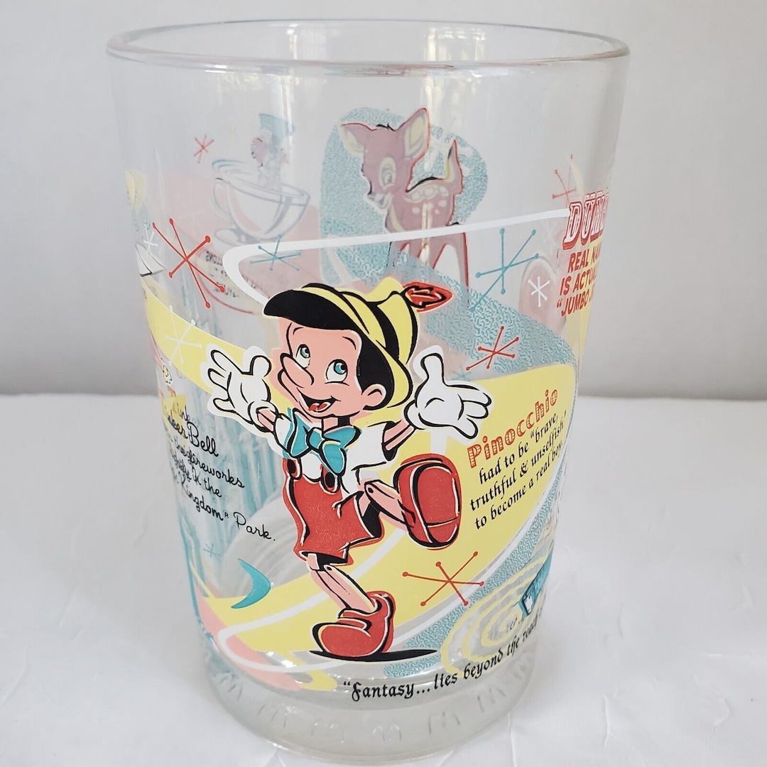 Walt Disney World 100 Years of Magic Mcdonald’s Glass Cup: Pinocchio ...