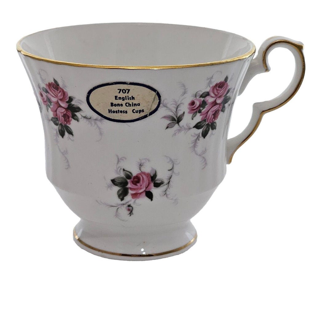 Princess House Hammersley Tea Cup Windsor Rose China 3" Footed Flowers ...