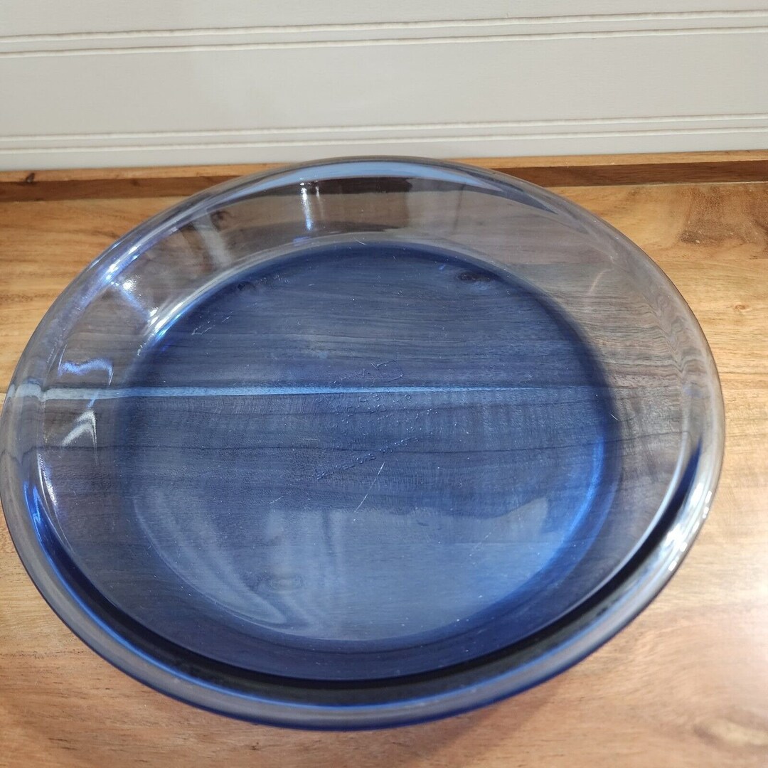 Anchor Hocking Presence Cobalt Blue Pie Plate 9" Ovenware Bakeware ...