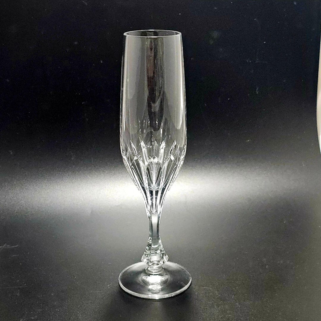 1980s Gorham Isabella Crystal Champagne Flute 8.25" Vintage Germany ...