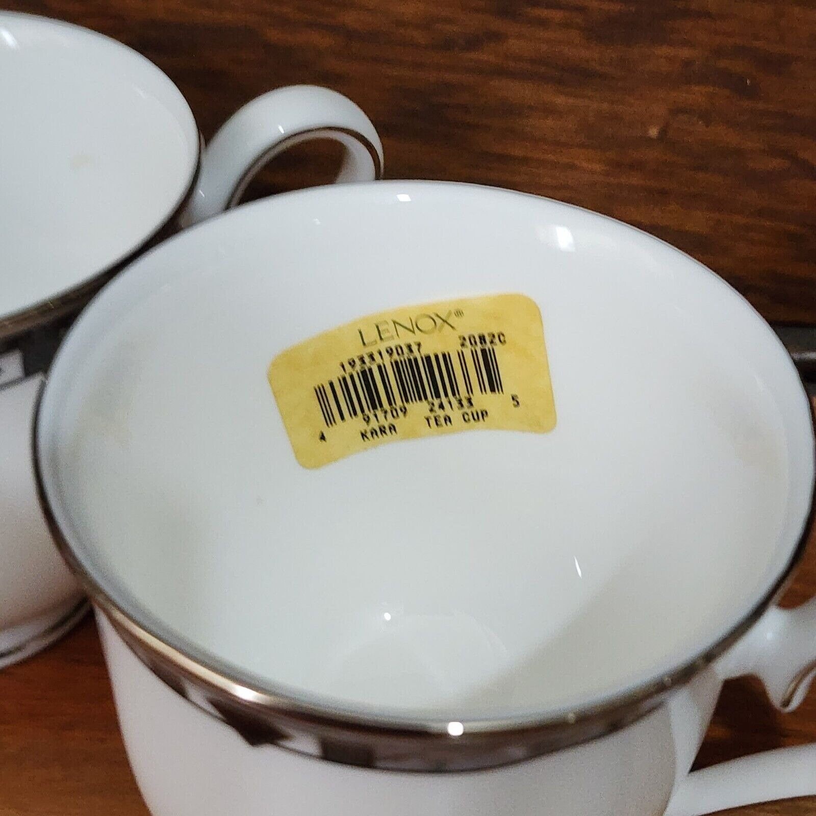 Set of 4 Lenox Debut Collection Kara Teacups Grey Black Silver - Etsy