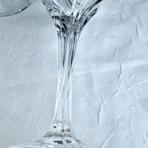 Lenox Crystal Debut Water Glasses 8.25" Set-2 Vertical Swirl Fine Cut ...