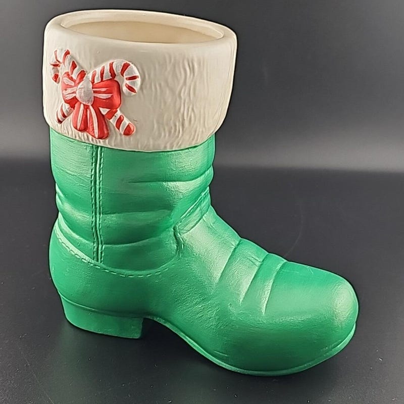 Santa Boot Vase - Etsy