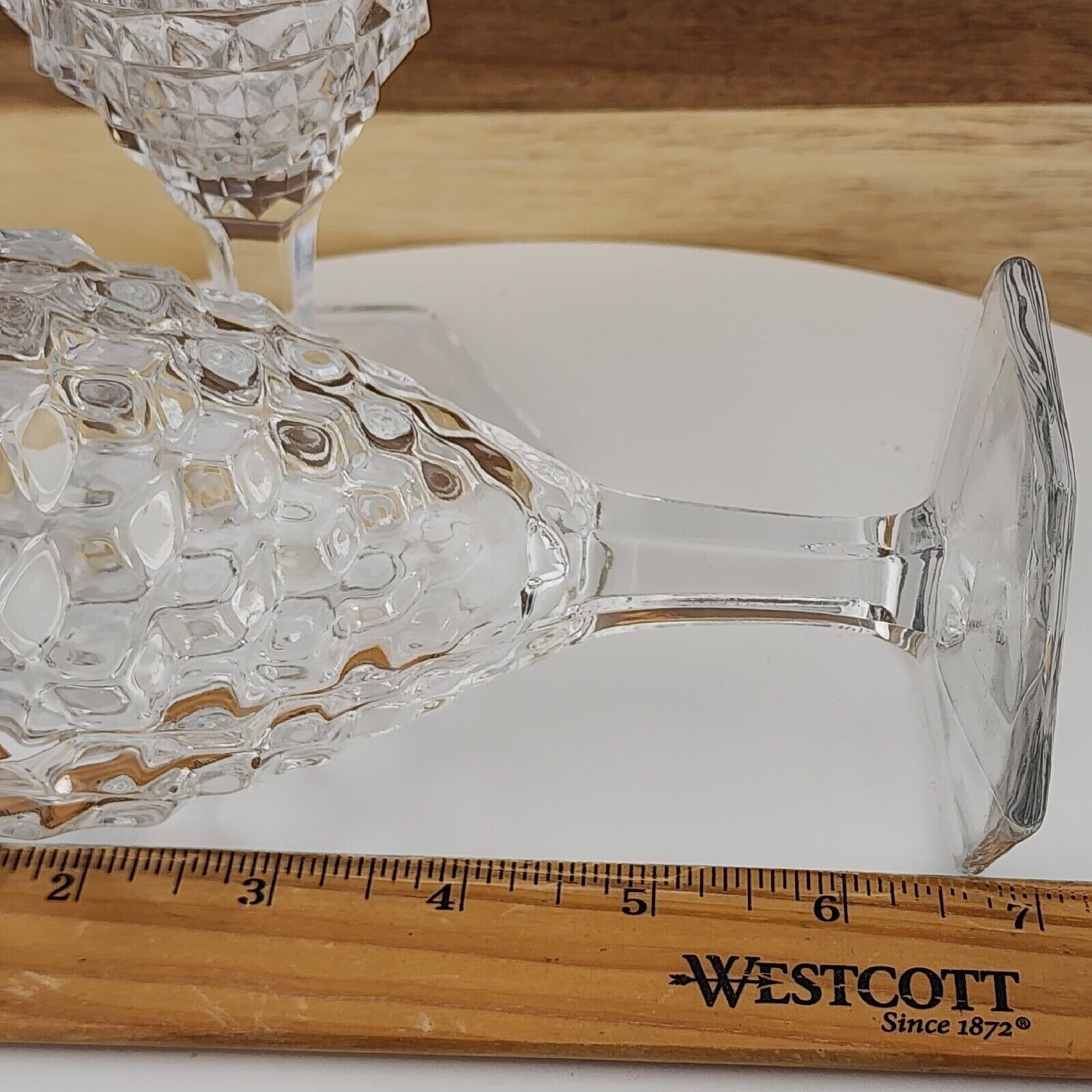 2 Fostoria American Cubist Clear Stemmed Water Goblets - Etsy