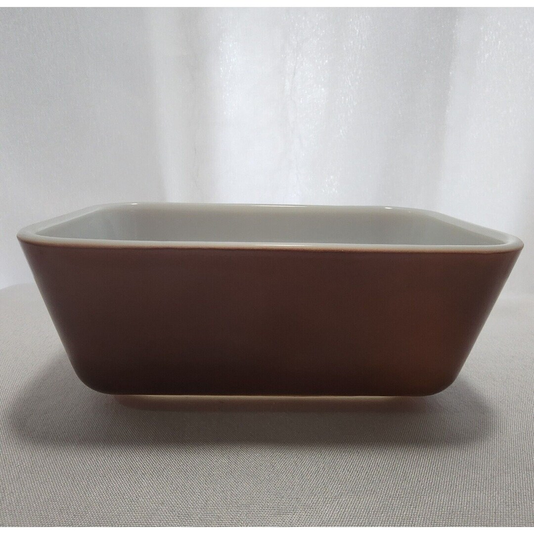 Pyrex Old Orchard Brown 1.5 Pint Refrigerator Dish 0502 Small Glass ...