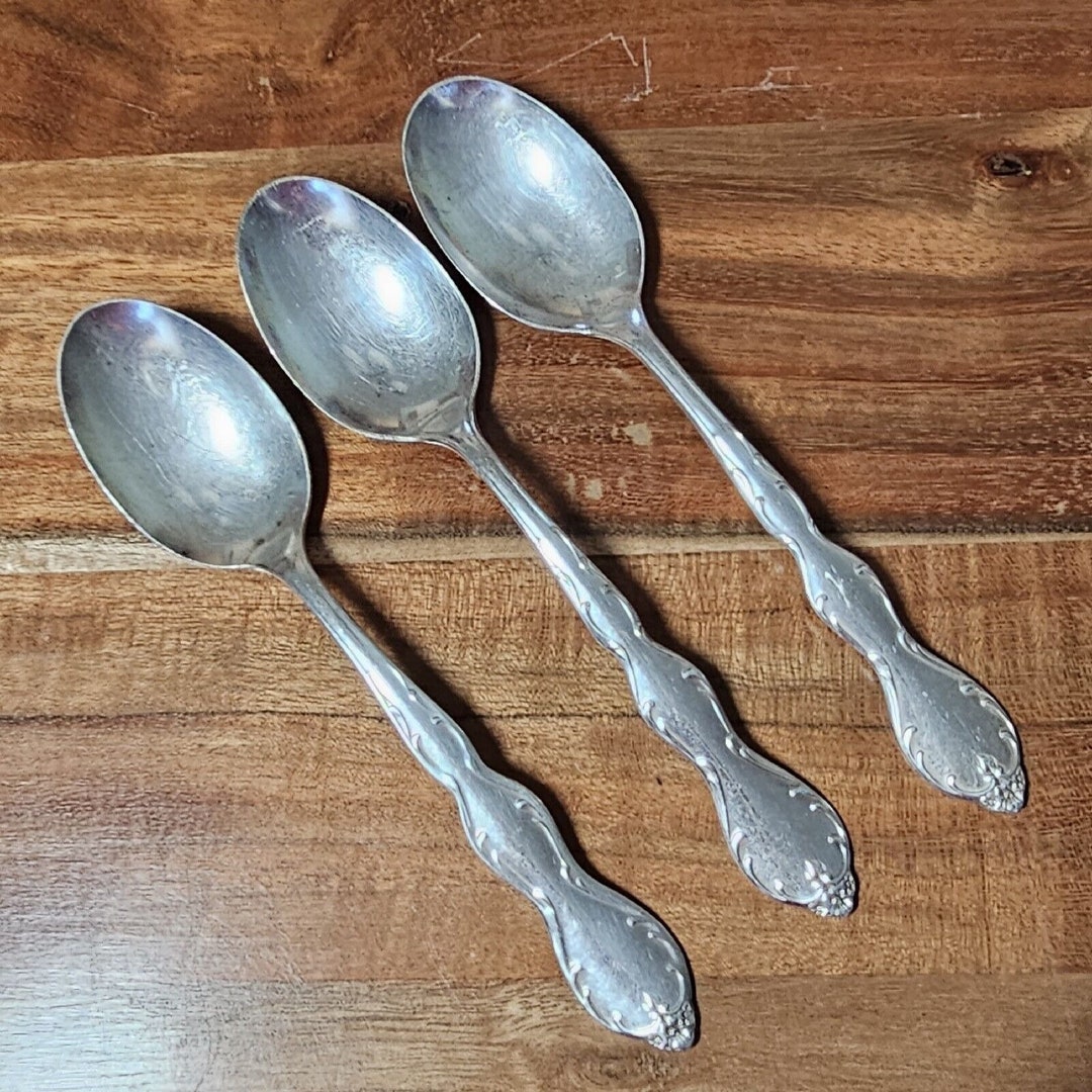 3pc International Silver Camelot Melody Silverplate Spoons 6" Plume ...