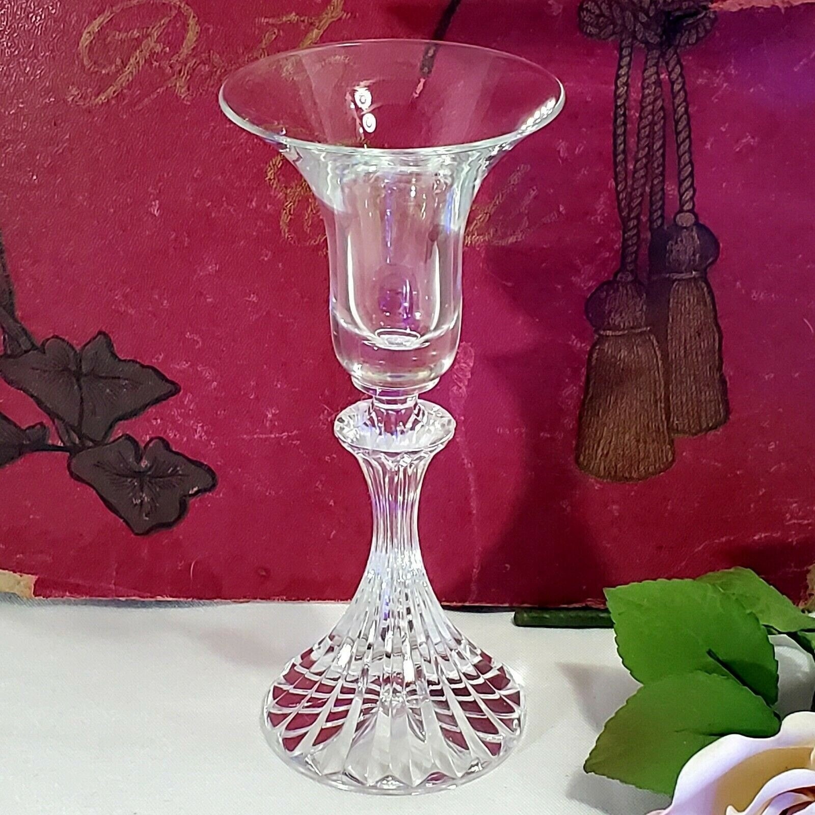 Mikasa the Ritz Fluted Ribbed Stem Crystal Candle Stick Holder 6.25 - Etsy