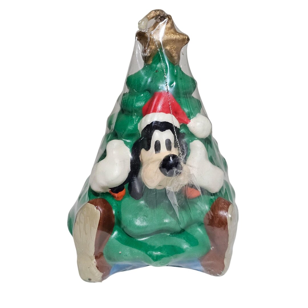 Disney Goofy Christmas Tree Figural Candle 4" Enesco1995 Tree-rrific ...