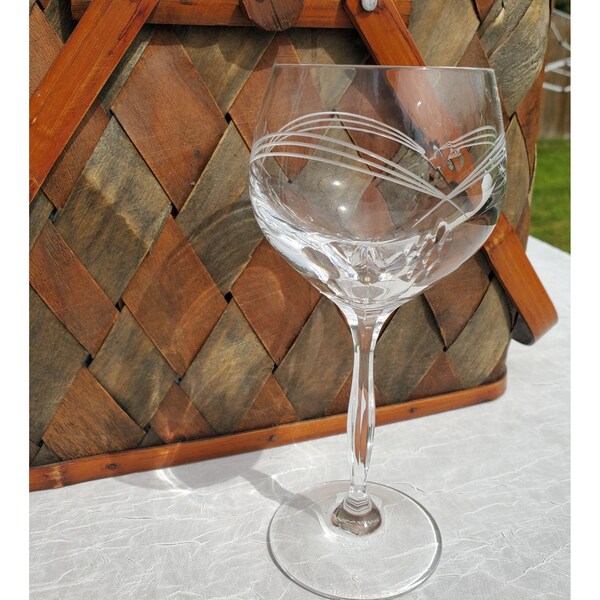 Noritake Crystal Wine Glass - Etsy