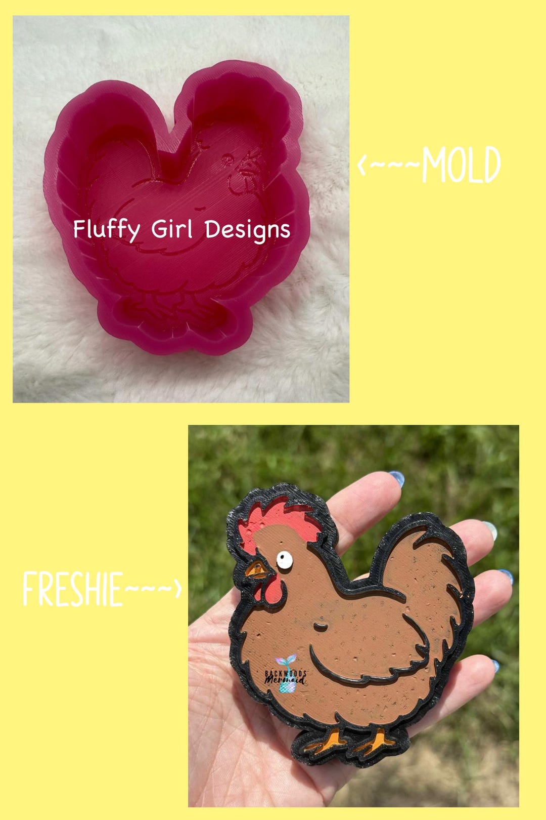 Chicken Freshie Mold, Chicken Mold, Freshie Mold, Mold, Freshie, Soap ...