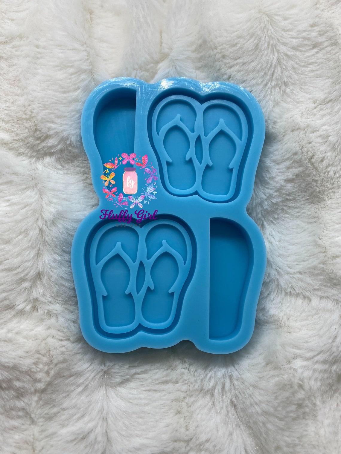 Flip Flop Mold, Straw Topper Mold, Flip Flop Straw Topper Mold, Sandal ...
