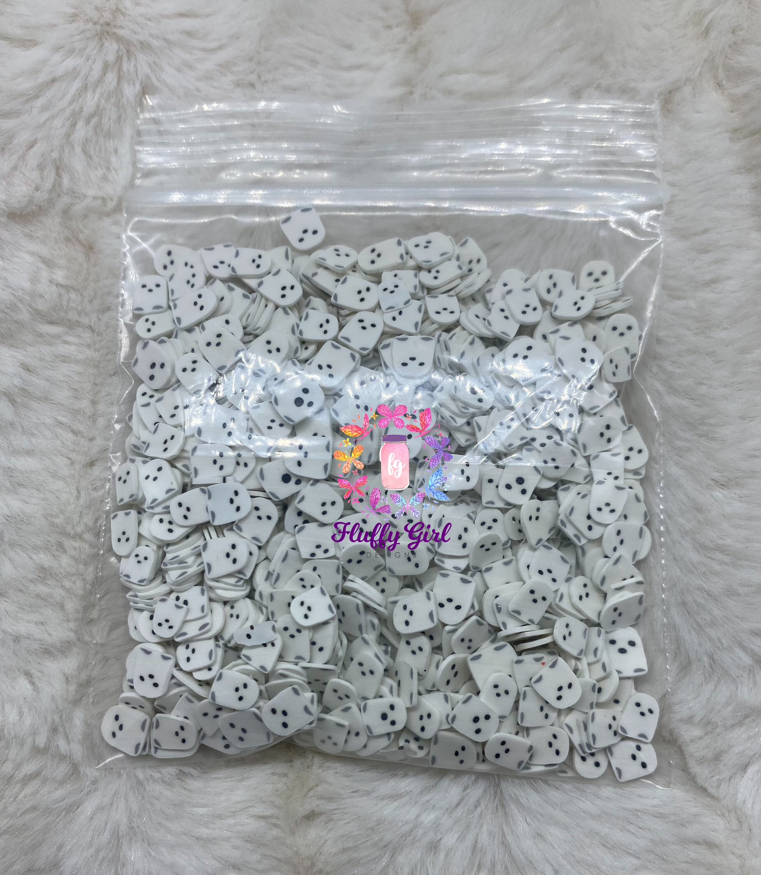 Ghost Polymer Sprinkles Polymer Fruit Halloween Glitter | Etsy