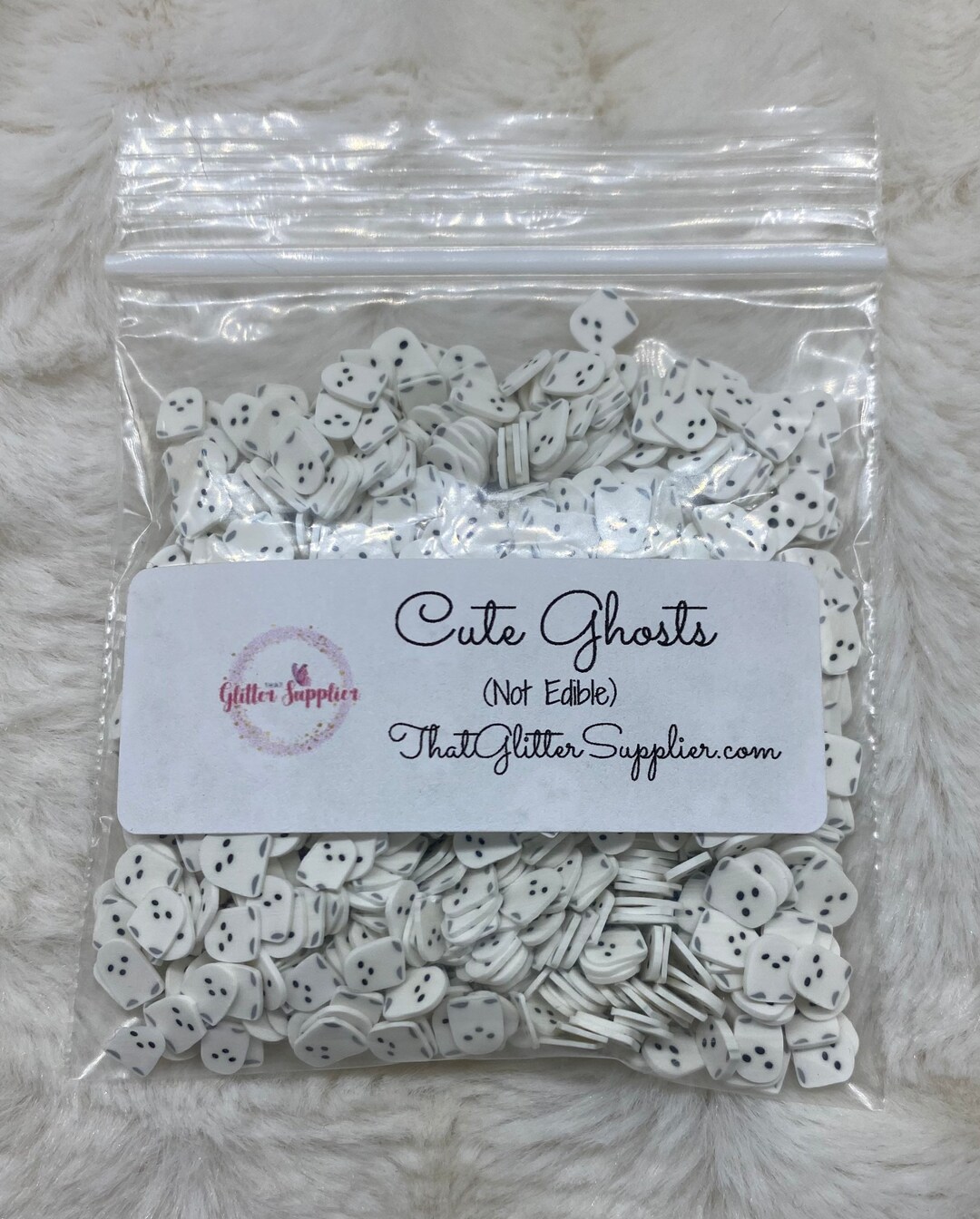 Ghost, Polymer Sprinkles, Polymer Fruit, Halloween Glitter, FIMO ...