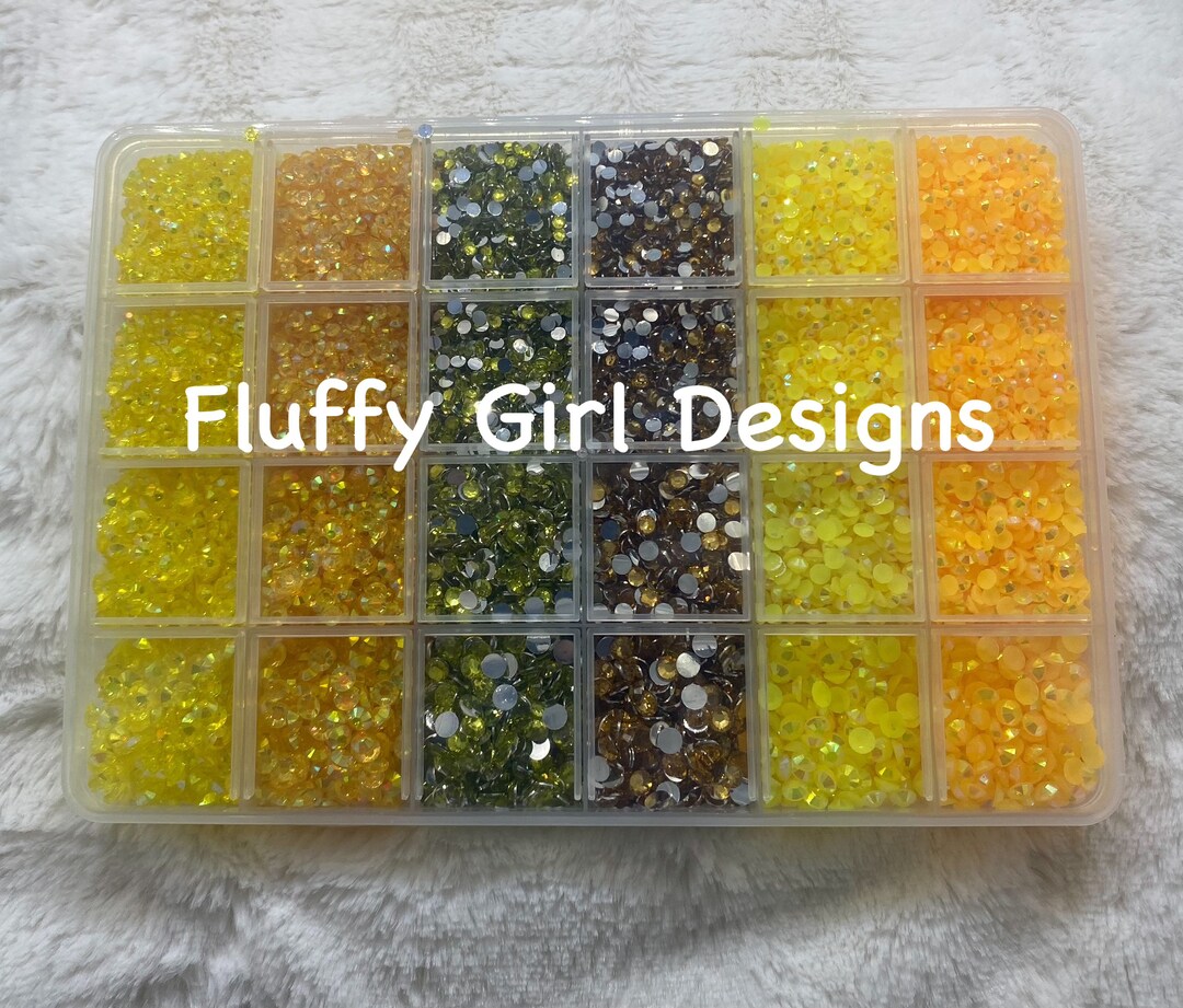 Rhinestones, Rhinestone Kit, Jelly Rhinestone Kit, 3mm, 4mm, 5mm Jelly ...