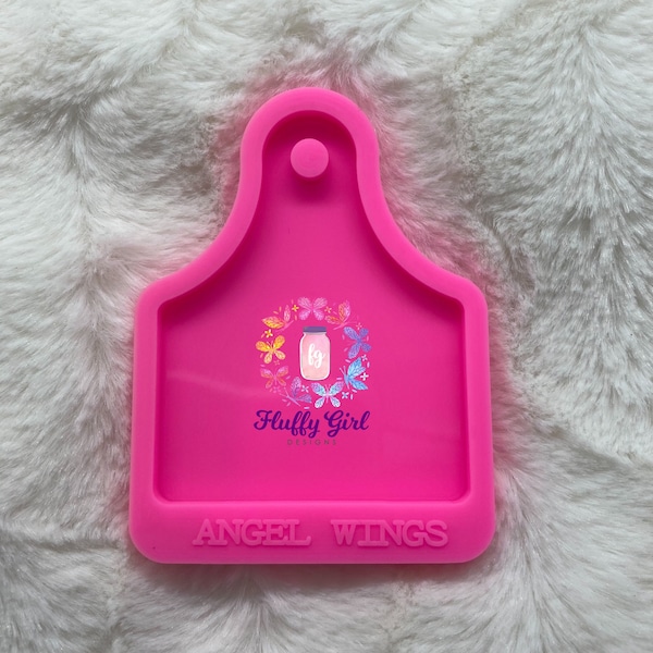 Cow Tag Keychain - Etsy