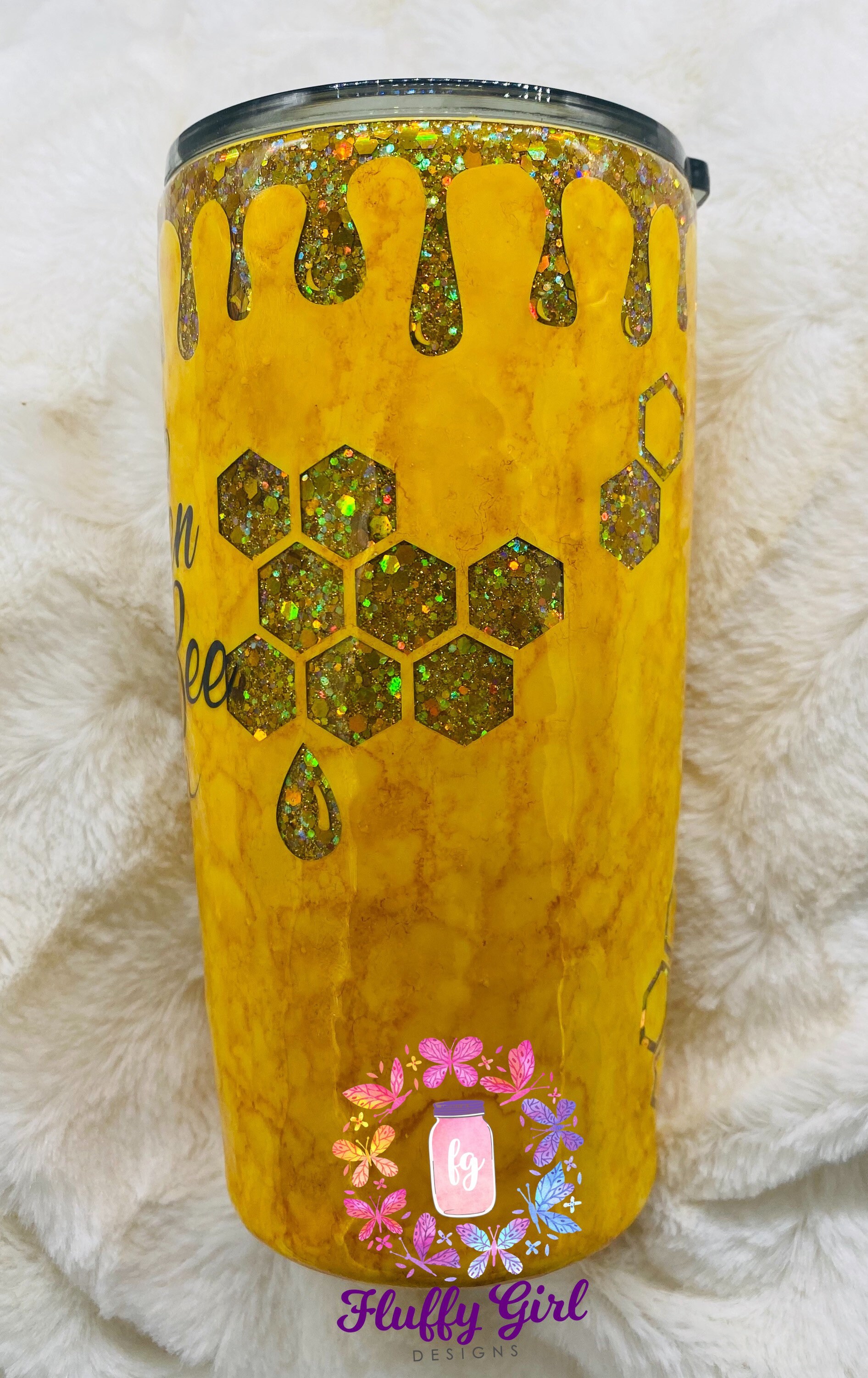 Queen Bee Queen Bee Cup Glitter Cup Glitter Tumbler Bee - Etsy