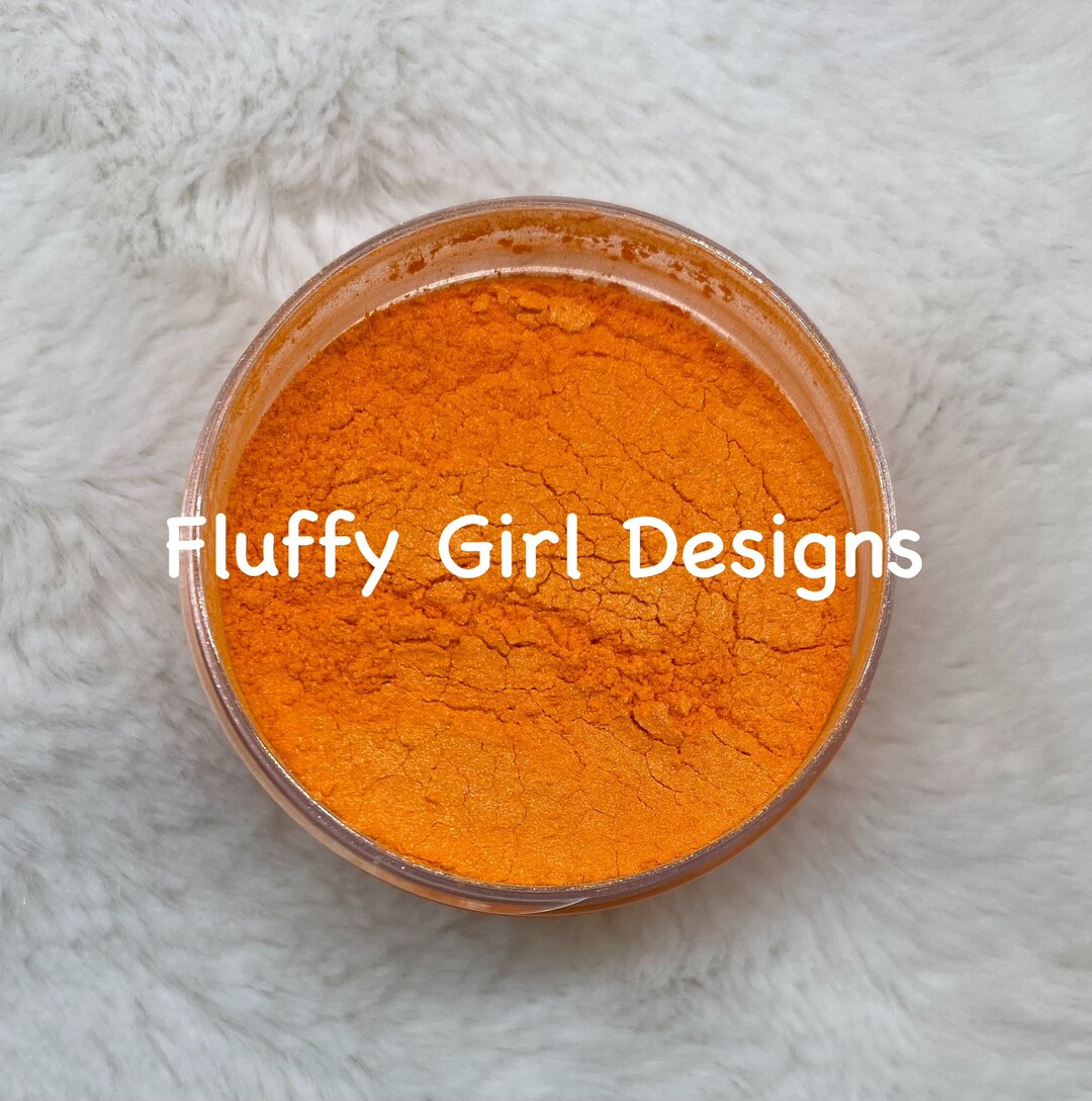 Bright Orange Mica Powder, Mica Powder, Pigments, Orange Pigment Powder ...