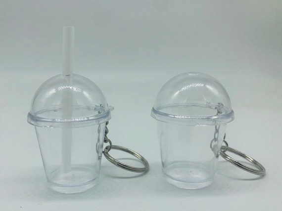 Cup Keychain Mini Cup Keychain DIY Keychain Blank Keychain | Etsy