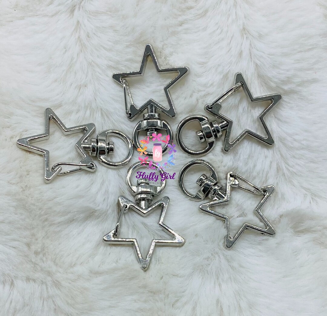 Star Clasp, Keychain, Keychain Star Clasp, Star Swivel Keychain ...
