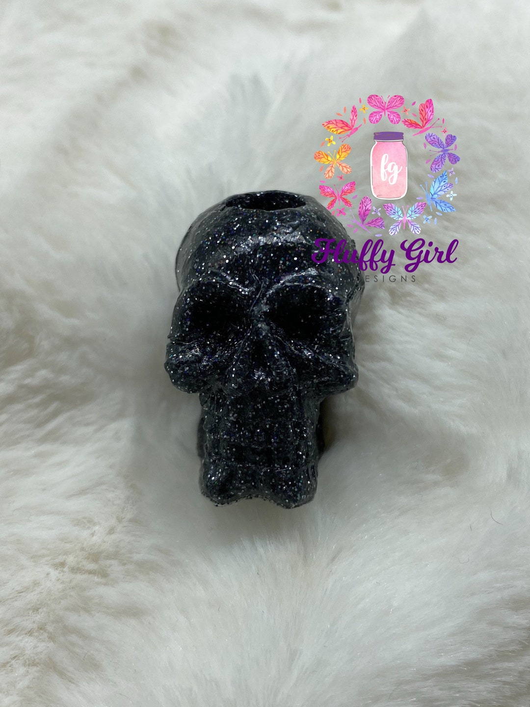 Skull Straw Topper, Straw Topper, Skull, Straw Topper Skull, Straw ...