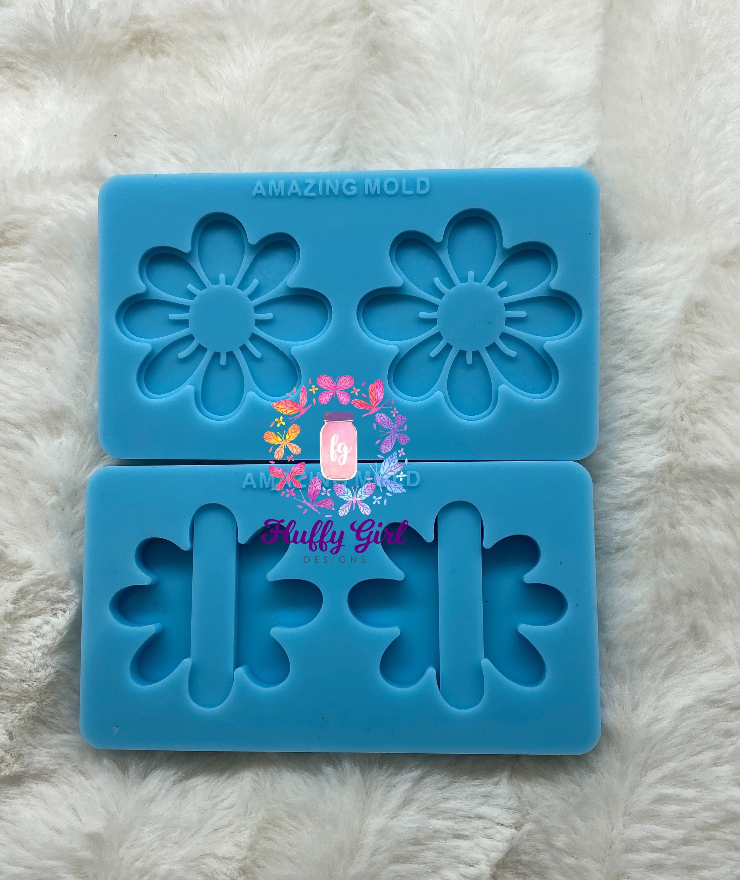 Flower, Straw Topper Mold, Flower Topper Mold, Flower Mold, Sunflower ...