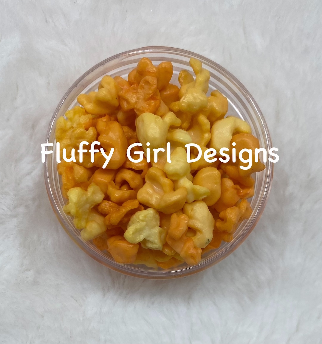 Popcorn, FAKE Popcorn, Popcorn Polymer Clay, Yellow Popcorn, Faux ...