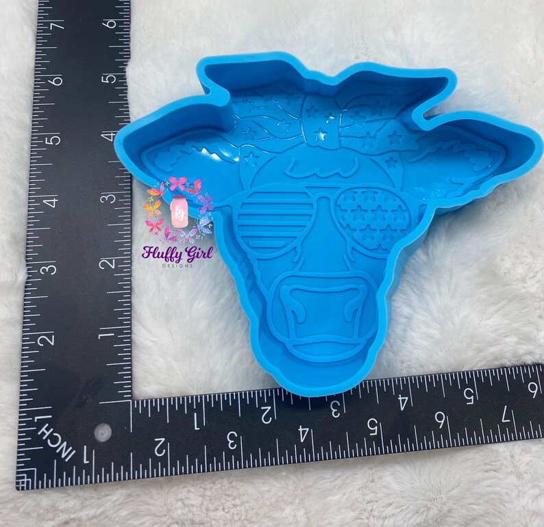 Cow Mold Cow Freshie Mold Freshie Mold Patriotic Cow Mold - Etsy