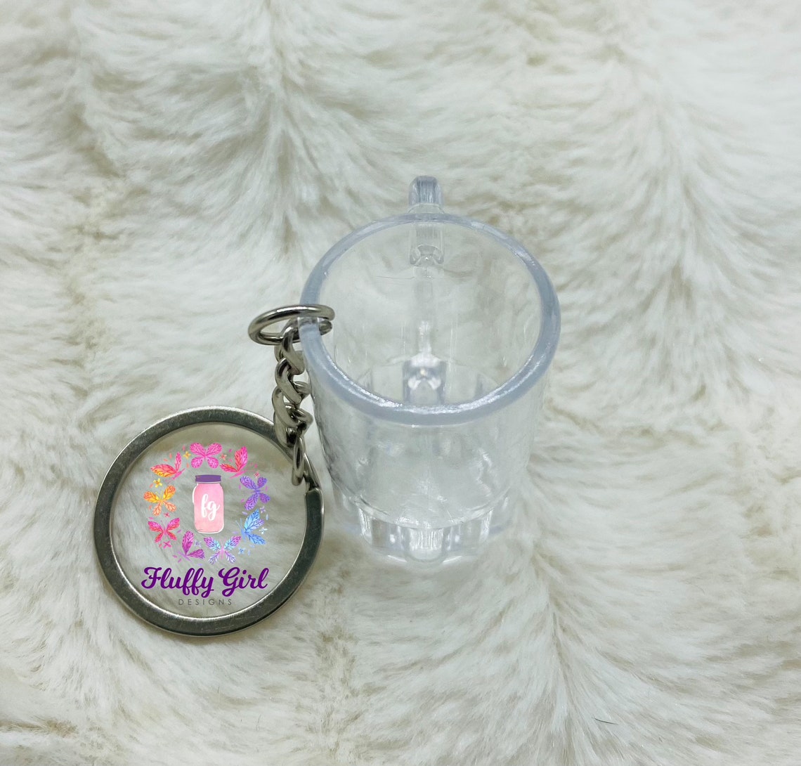 Cup Keychain, Mini Cup Keychain, DIY Keychain, Blank Keychain, Keychain ...