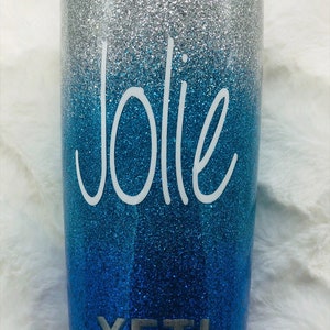 Blue Glitter Cup, Blue Ombré Glitter Cup, Glitter Cup, Glitter Yet ...