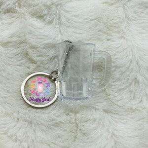Cup Keychain, Mini Cup Keychain, DIY Keychain, Blank Keychain, Keychain ...