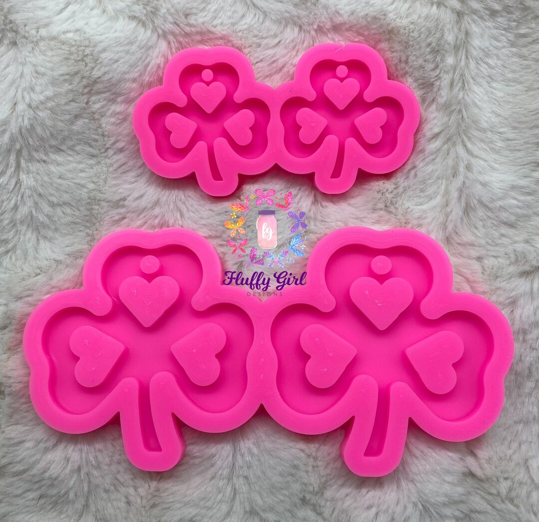 Three Leaf Clover Mold, Leaf Clover Mold, Leaf Mold, Mold, Keychain ...