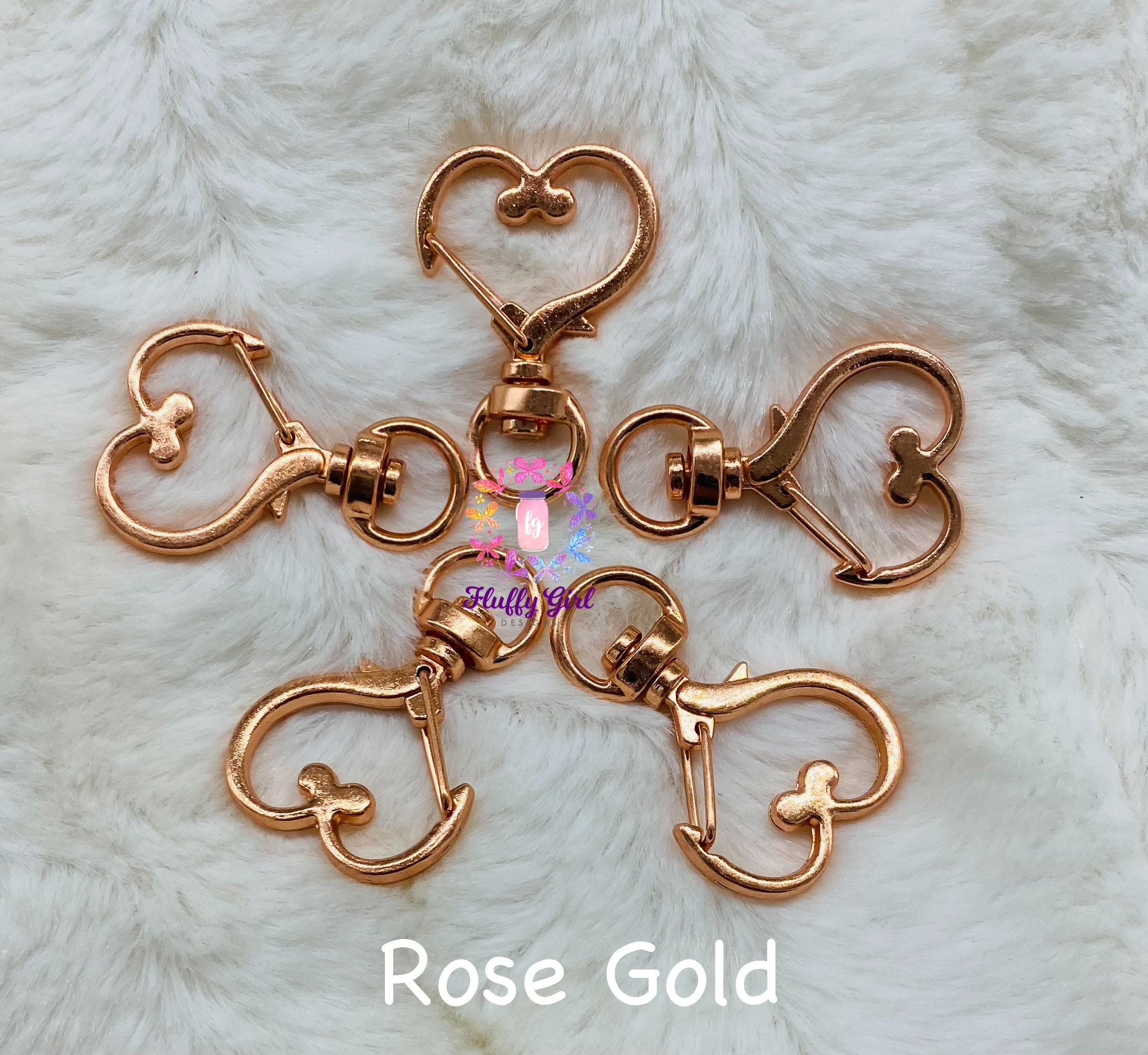 Heart Clasp Keychain Keychain Heart Clasp Heart Swivel | Etsy