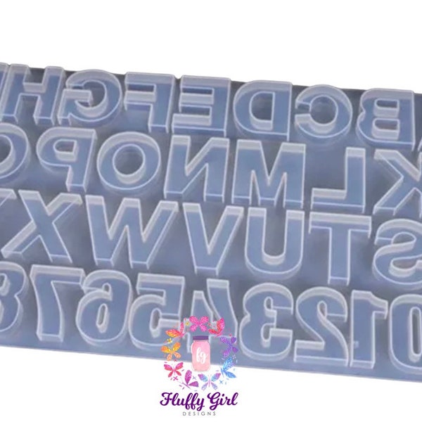 Alphabet and Numbers Silicone Molds - Etsy