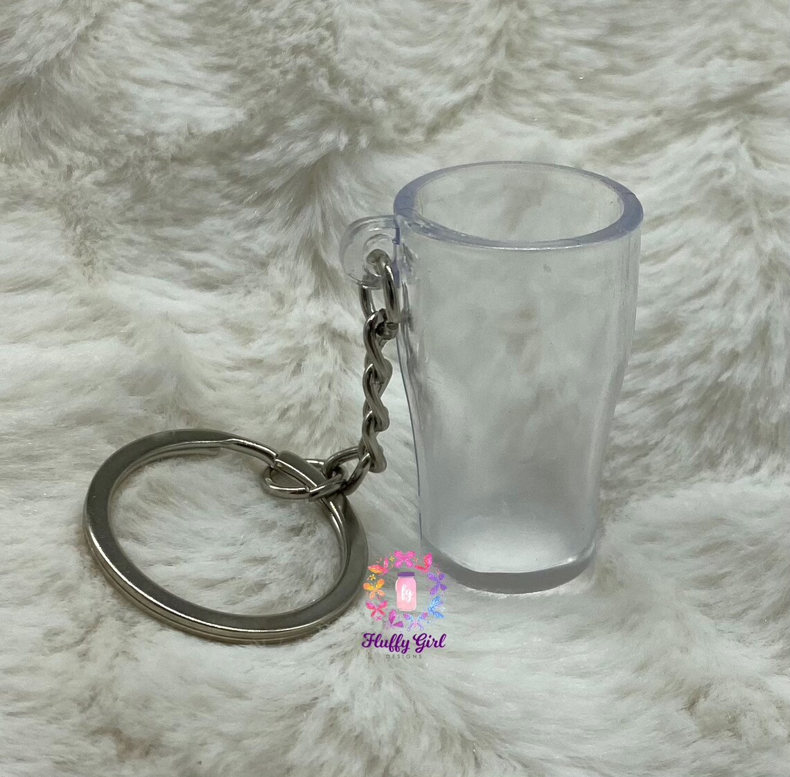 Cup Keychain Mini Cup Keychain DIY Keychain Blank Keychain | Etsy