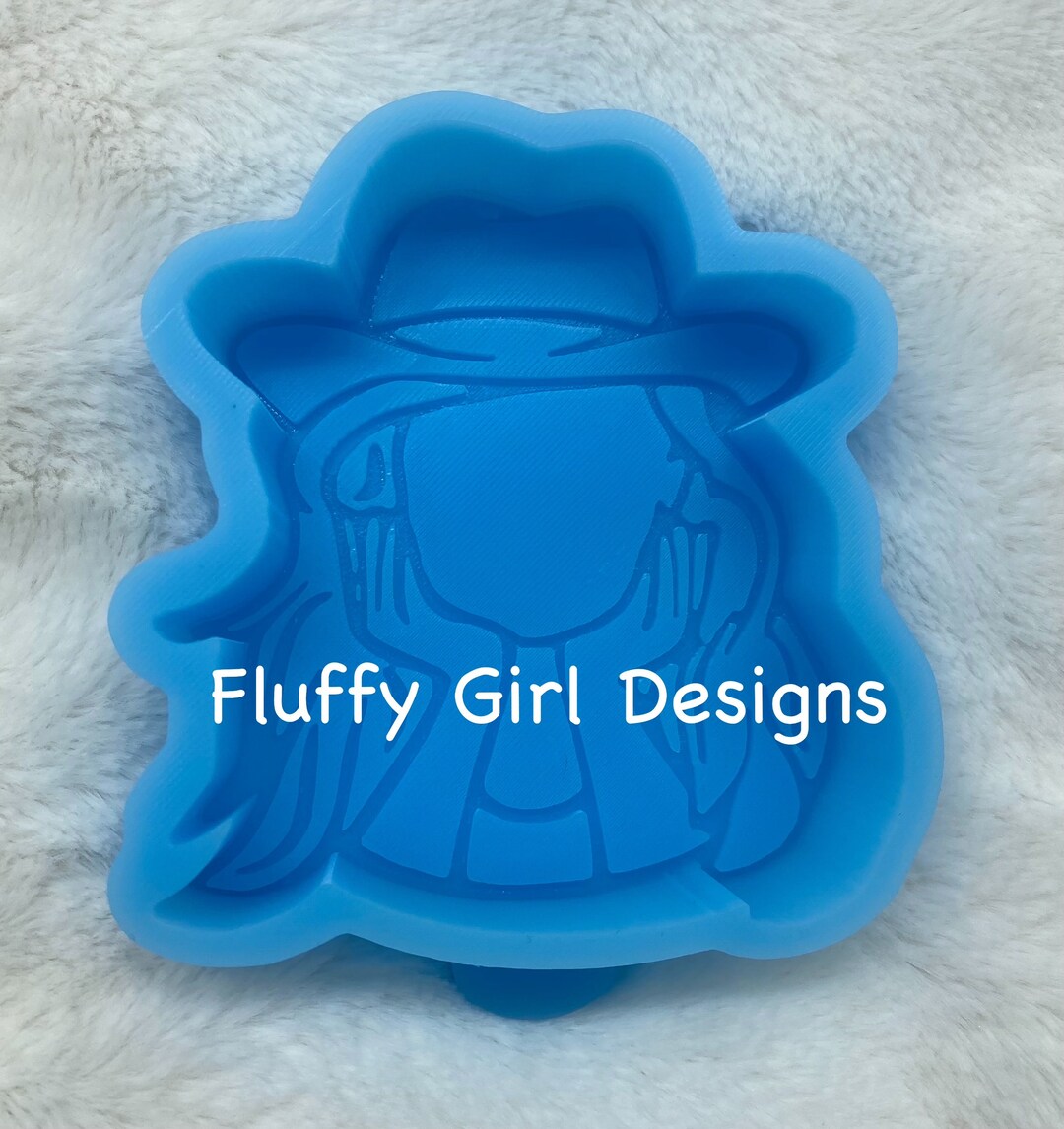 Girl Face Freshie Mold, Freshie Mold, Western Mold, Mold, Freshie ...