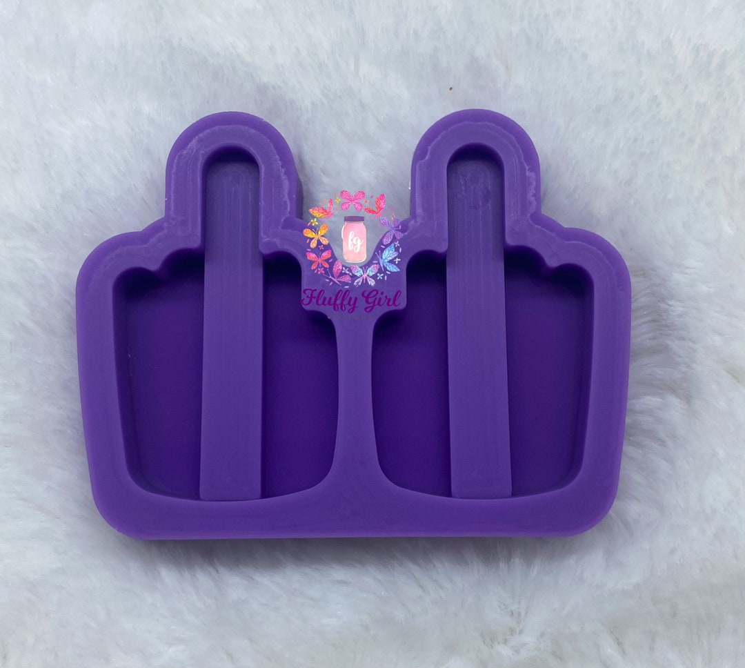 Middle Finger Mold, Middle Finger Straw Topper Mold, Topper Mold, Mold ...