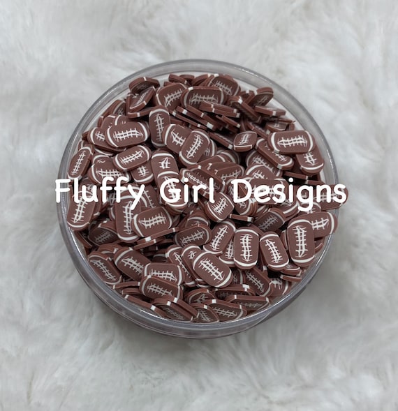 Football Football Polymer Clay Football Glitter Polymer - Etsy