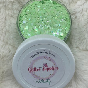 Minty, Glitter, Chunky Mix Glitter, Chunky Glitter, Polyester Glitter ...