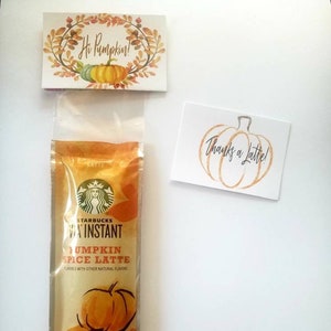 Pumpkin Spice and Everything Nice Coffee Latte Gift | Wedding Favors ...