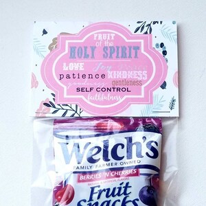 Happy Easter Fruit of the Holy Spirit Bag Fruits Lent Party Kids Gifts ...