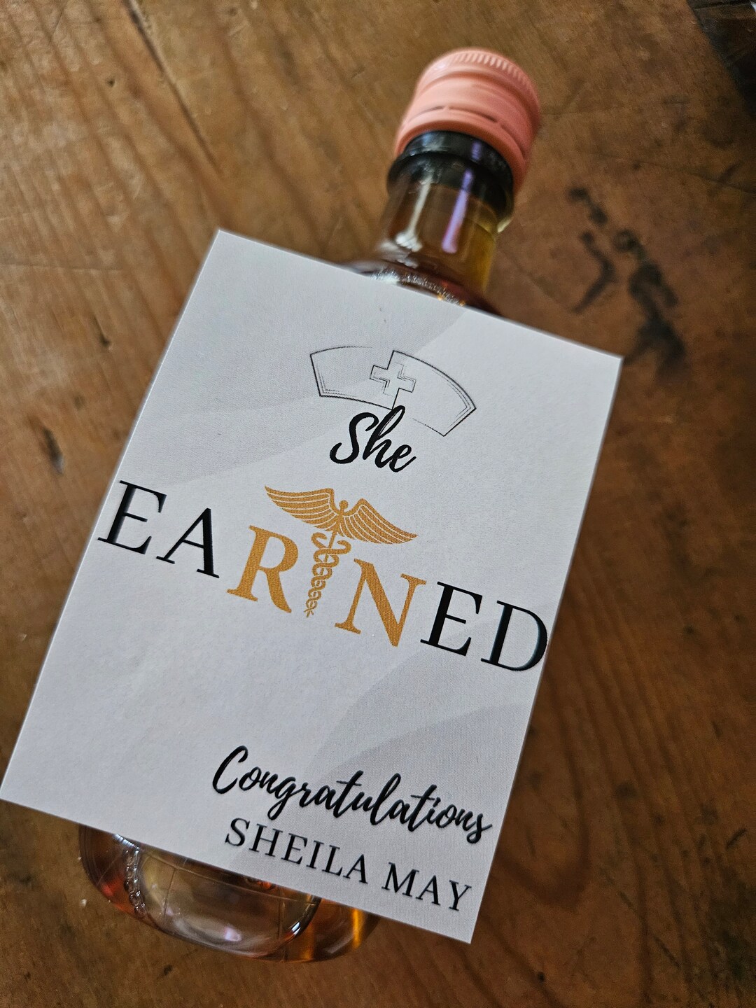 RN Graduation Mini Wine Labels: Nurse Party Favors (labels Only) - Etsy
