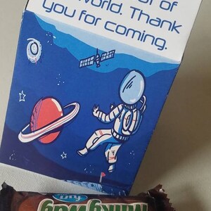 Kids NASA Space X Party Gift Boxes Milky Way Universe Treats Bags ...