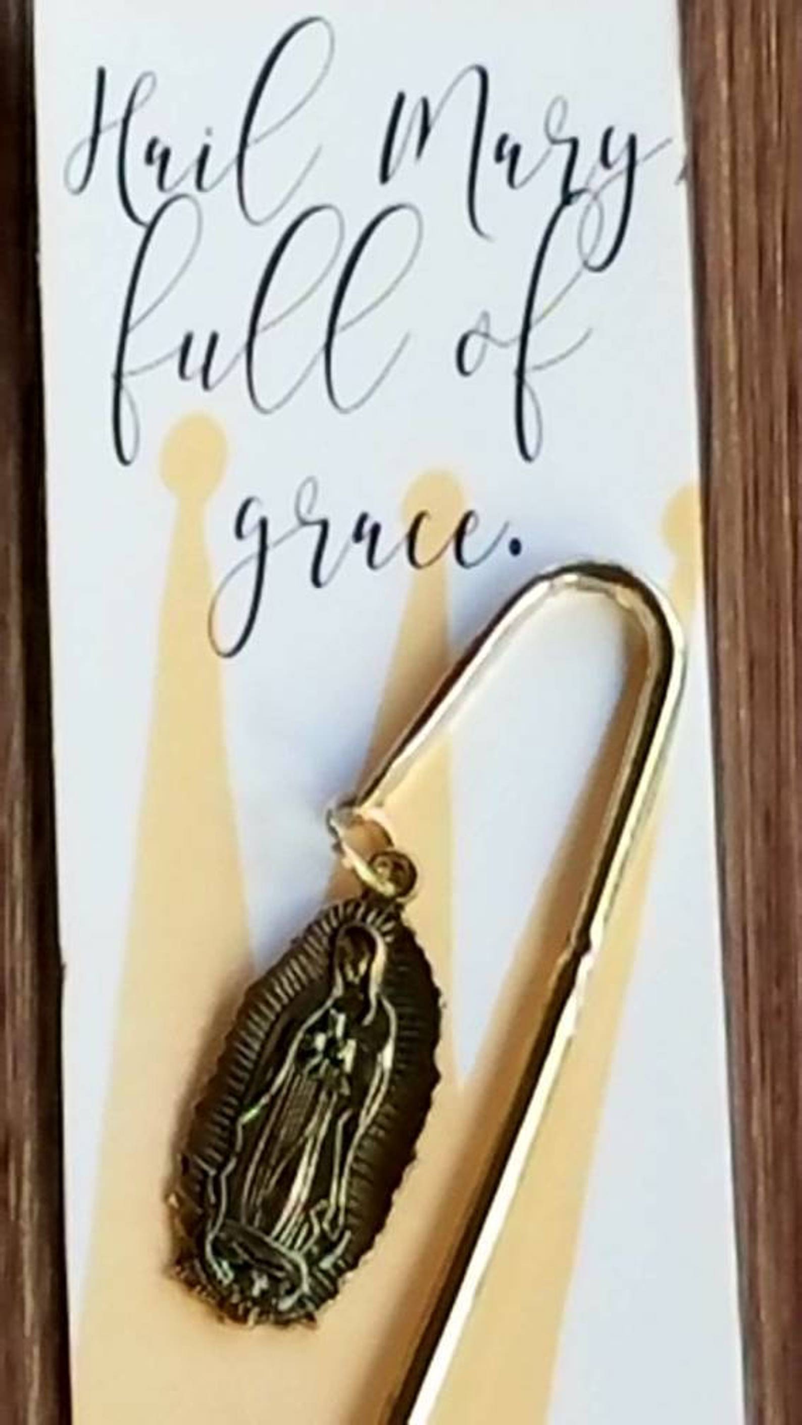 Catholic Christian Bookmarks Keepsakes Virgin Mary Our - Etsy