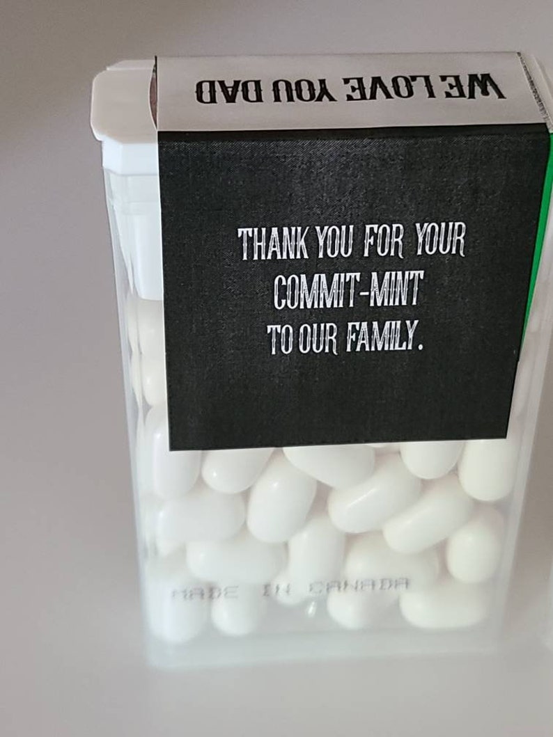 Custom Tic Tacs Mint Labels Gifts Fathers Day Family Adopted - Etsy
