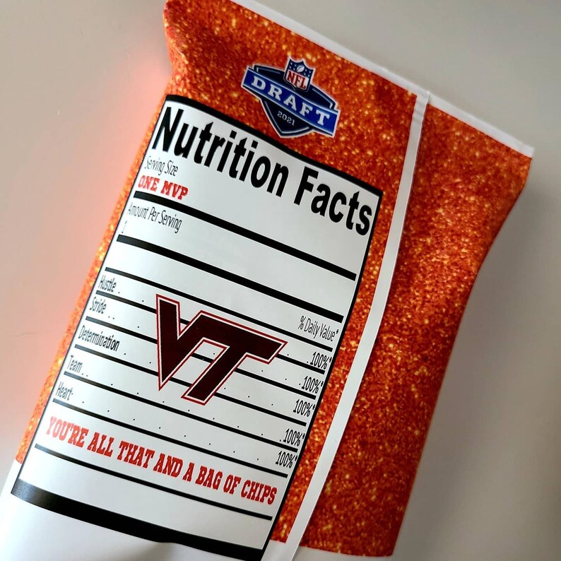 Custom Photo Chip Bags Cupcake Toppers NFL Draft Football - Etsy