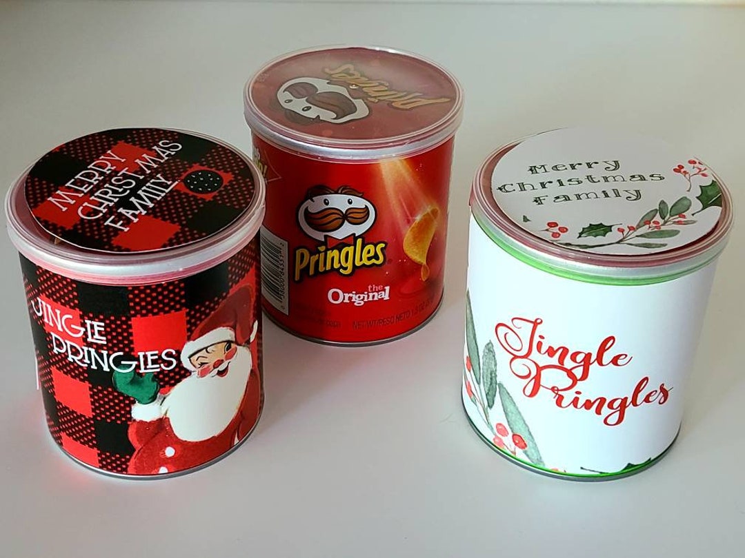 Personalized Christmas Pringle Cans: Buffalo Plaid Party Favors (set of ...